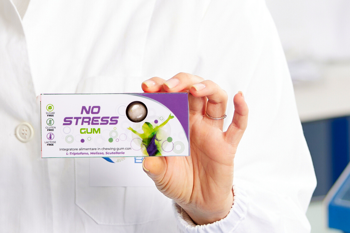 Integratore alimentare contro ansia e stress. No Stress Gum! – NTP Biotech