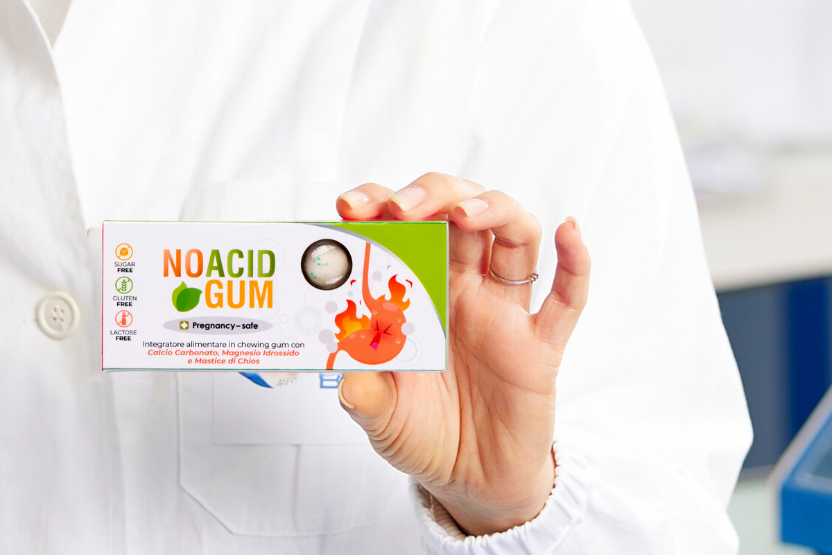NO ACID GUM - Food supplement for stomach acid and gastric reflux ...